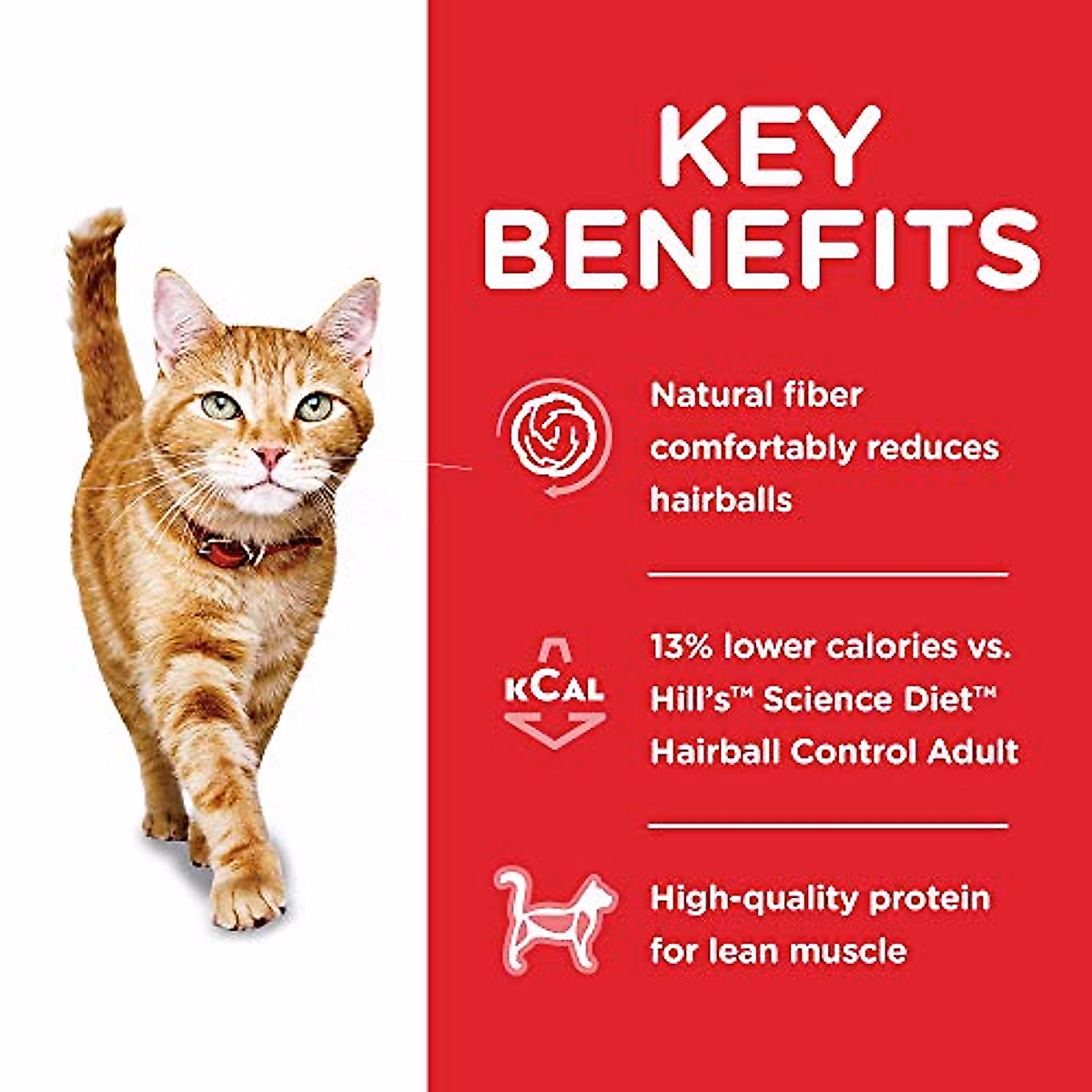 Hill's Science Diet Dry Cat Food, Light Adult, Hairball Control, Light for Healthy Weight & Weight Management, Chicken Recipe, 15.5 lb Bag