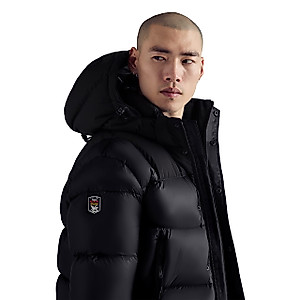 Triple F.A.T. Goose Rockhopper Puffer Jacket Men - Men Puffer Jacket With Hood - Down Coat Men - Men's Puffer Jacket (Black, L)