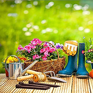 Aoipend 30 Pack Plastic Terrace Board Stakes Landscape Edging Stakes, 10 inch Heavy Duty Garden Stakes, Brown Anchoring Spikes for Flowerbed Edging Terrace Board Weed Fabric, and Outdoor Tent Pegs