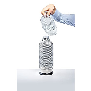 iSi North America Soda Siphon Classic Mesh Sodamaker for Making Carbonating Beverages, 1 Quart, Stainless Steel