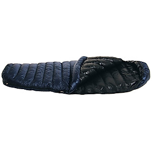 Western Mountaineering TerraLite 25 Degree Sleeping Bag Navy Blue 6FT / Left Zip