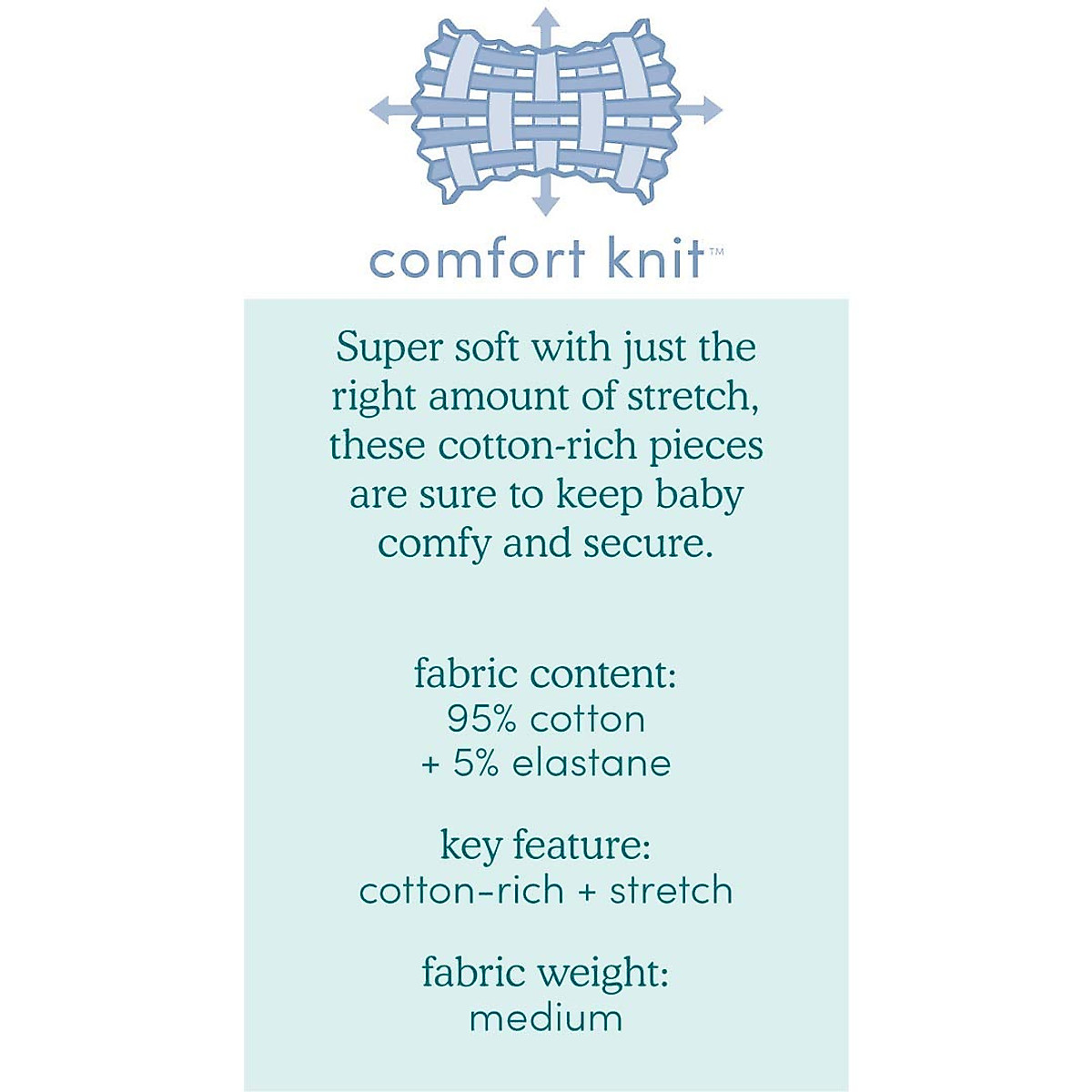 aden + anais Comfort Knit Baby Swaddle Blanket for Newborn Girl and Boy, Super Soft Cotton with Spandex, Versatile Stroller Cover, Burp Cloth, Nursing Shield, 47 x 47 Inch, Perennial