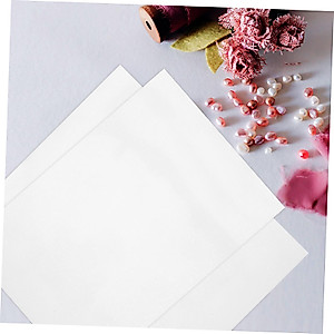 VILLCASE 20 Sheets Sheet Paper Film Glitter Holographic Overlay Paper Construction Papers Cold Lamination Film Printing Paper White Pvc Self-adhesive A4 Fully Transparent Decorative Paper