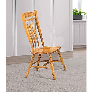 Sunset Trading Selections Dining Chair, 42", Light Oak Finish