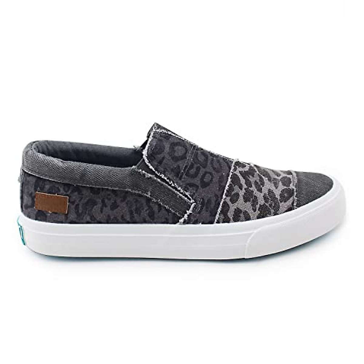Blowfish Malibu Women's Maddox Sneaker, Grey Smoked Canvas/Smokey City Kitty/Charcoal Paper Cat, 7 M US