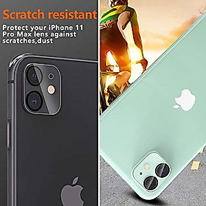 Ferilinso [3+3 Pack] 3 Pack Screen Protector for iPhone 11 with 3 Pack Camera Lens Protector Accessories Tempered Glass Film for iPhone 11 6.1 Inch