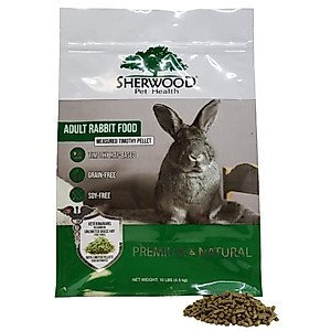 Adult Rabbit Food Timothy Hay Pellet 10 pounds. This Sherwood Pet Health hay-Based Formula is Grain-Free and Soy-Free for Better Digestion. Its Also scientifically Balanced for Better Urinary Health.