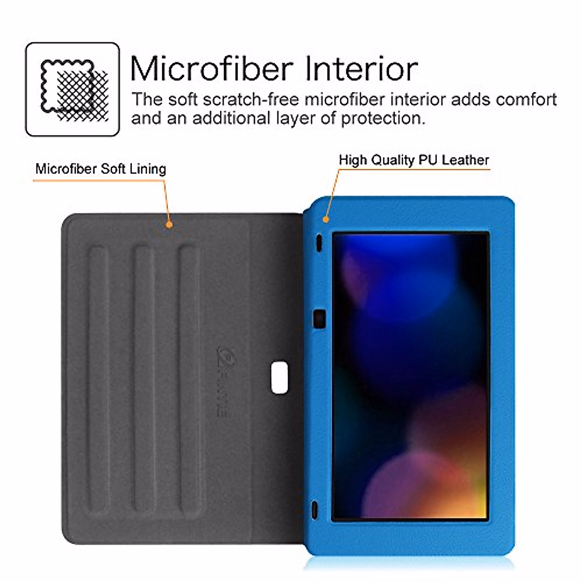 Fintie Protective Case for Nintendo Switch - [Multi-Angle Viewing] Ultra Slim Vegan Leather Play Stand Cover with Elastic Strap for Nintendo Switch 2017 - Royal Blue