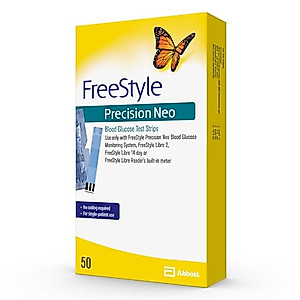 Freestyle Precision Neo Blood Glucose Test Strips, 50 Strips