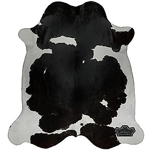 Appaloosa Cowhides Genuine Cowhide Rug - Natural Black and White Rugs for Living Room & Bedroom Aesthetic - Real Cow Hide Rug for Rustic Home Decor - Authentic 6'x8' Black & White Collection