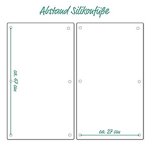 Zeller" Slate Stove Cover/Cutting Plates, Anthracite, 30 x 30 x 52 cm