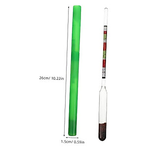 KICHOUSE 3 Pcs Sugar Meter Maple Syrup Hydrometer for Beer Hydrometer for Moisture Content Scale Hydrometer Mead Hydrometer Beer Hydrometer Maple Sap Hydrometer Borosilicate Glass