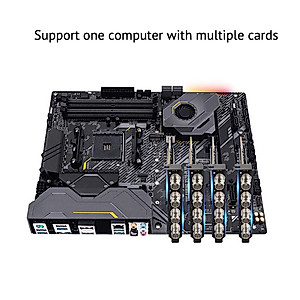 ELECABLE Quad SDI PCIe Video Capture Card, 4-Channel SDI Video Recorder Capture for Multi-Channel Live Streaming