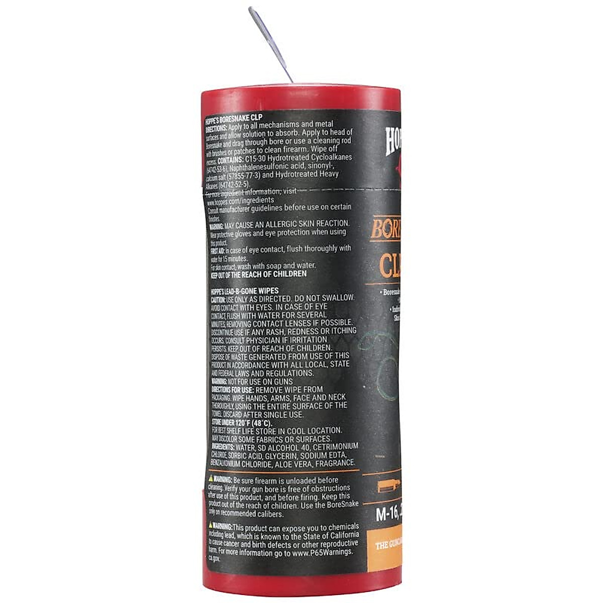 Hoppes Boresnake CLP Cleaning Kit for .22/.223 Rifle, Gun Snake for Gun Cleaning Kit, Multi (210556)