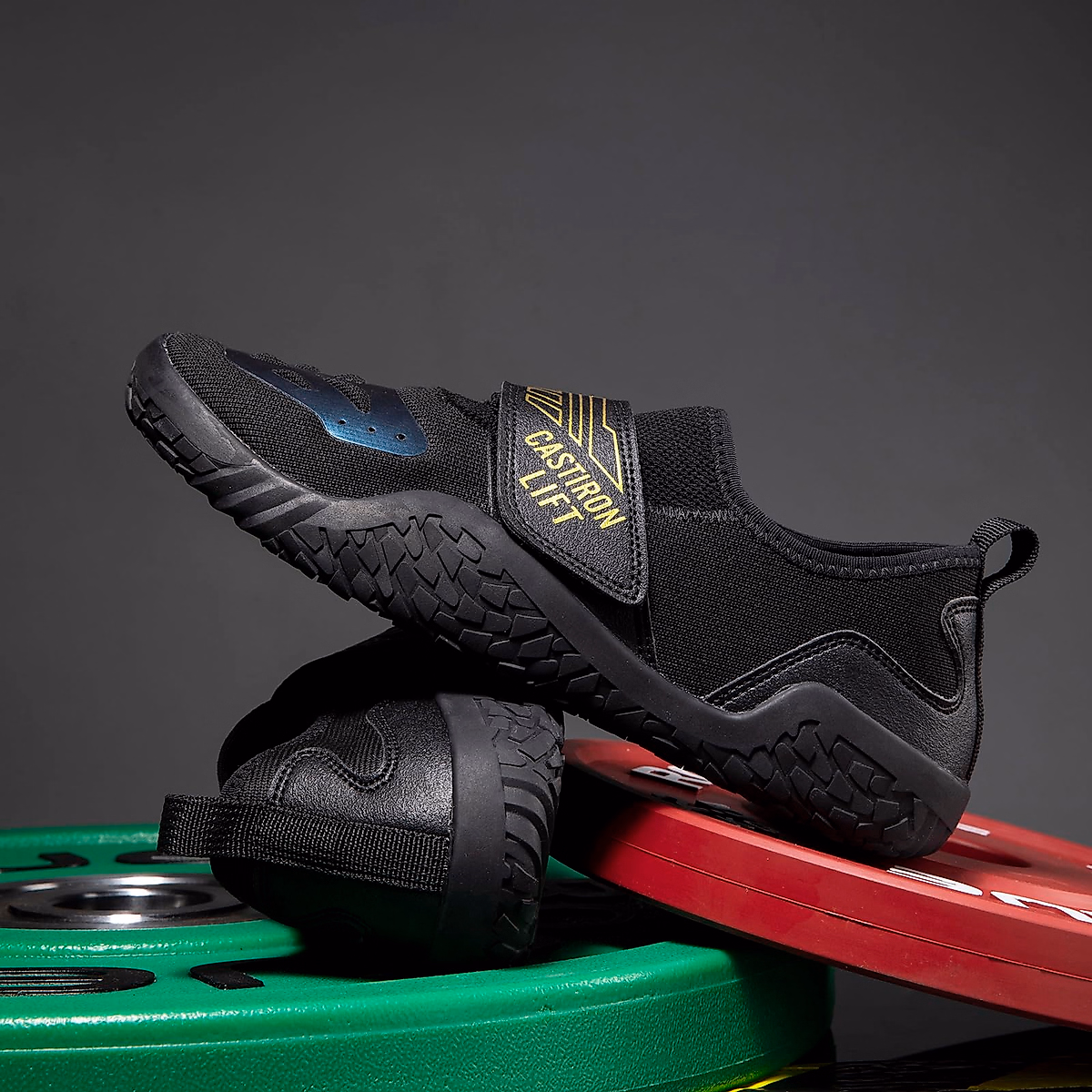 CASTIRON LIFT DeadLift Shoes,Weightlifting Squat Shoes,Weight Lifting Shoes for Heavy Lifting Weight Training,Fitness Cross-Trainer Barefoot & Minimalist Sneakers Gym Training Shoes for Men Women