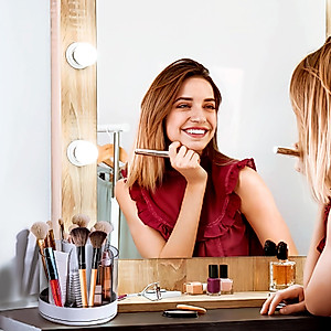 Vusmer Pencil Holders & Pen Holders for Desk 6 Slots 360 Degree Rotating Desk Organizers for Desk Desktop Storage