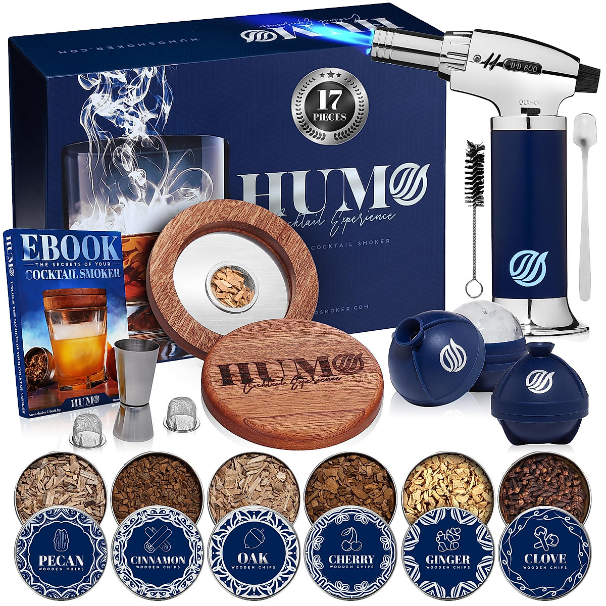 Whiskey Smoker Kit, Cocktail Smoker Kit, Dad Gifts, Gifts for Dad, Old Fashioned Smoker Kit, Bourbon Smoker Kit, Mens Gifts, Old Fashioned Kit, Cocktail Kit, Bourbon Gifts for Men (No Butane)