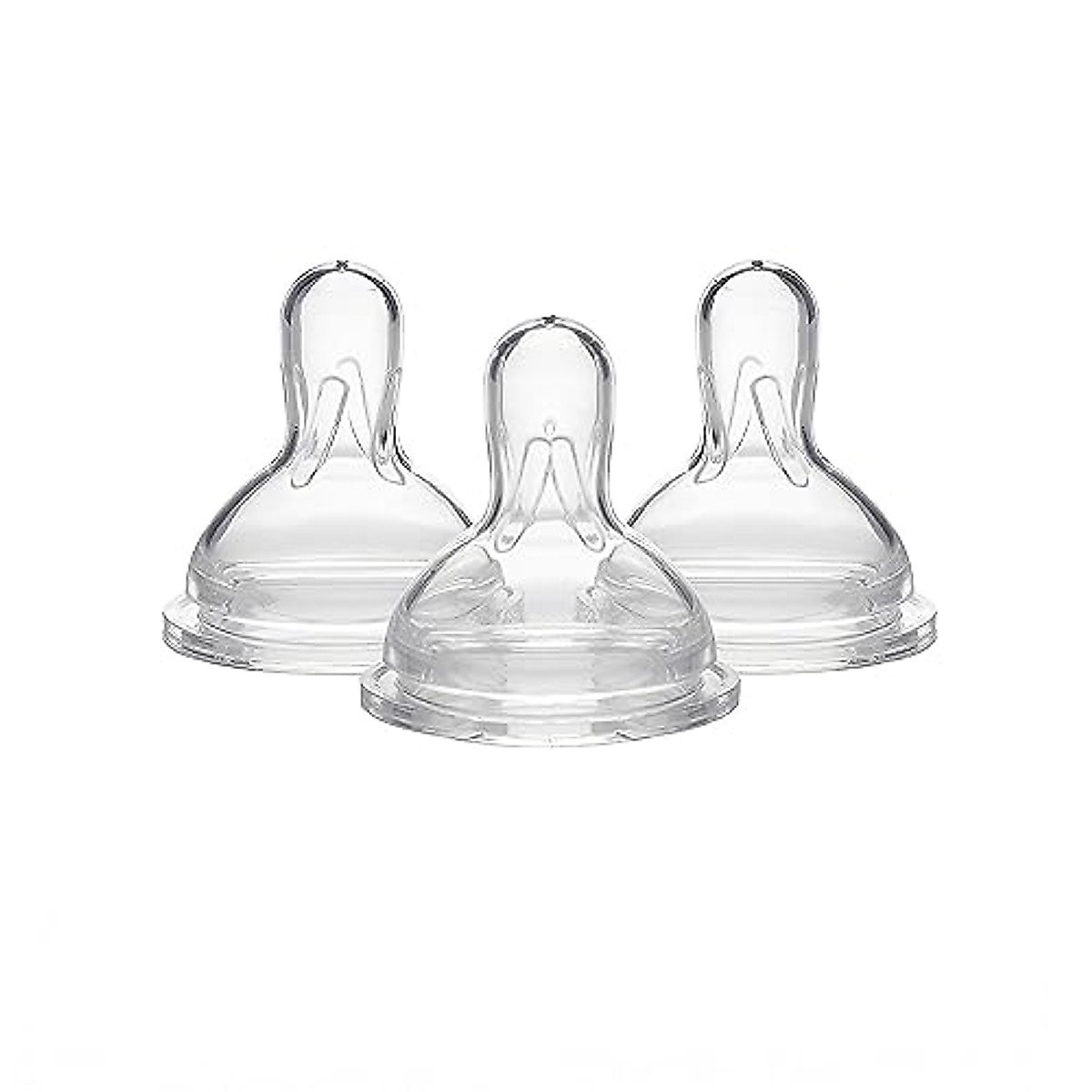 Medela Medium Flow Nipples with Wide Base, 3 Pack, Baby Age 4-12 Months, Compatible with All Medela Breast Milk Bottles, Made Without BPA