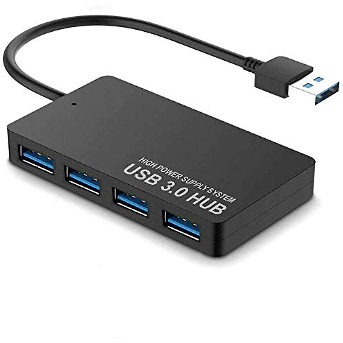 Tec-Digi USB Hub 3.0, 4-Port Ultra-Slim USB 3.0 Hub Portable Adapter High Speed Expansion Multi USB Hub Splitter Lead Adapter Cable for PC Laptop, Desktop, PS3, Xbox, Wii, MAC, Notebook, MacBook, Etc