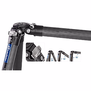 Leofoto LS-364CL+LH-47SC Elongated Tripod, Ranger Series, Carbon Fiber, 4 Leg Sections, Lightweight, LH-47 Ball Head Set, Hybrid Clamp, Arca and Picatinny Compatible