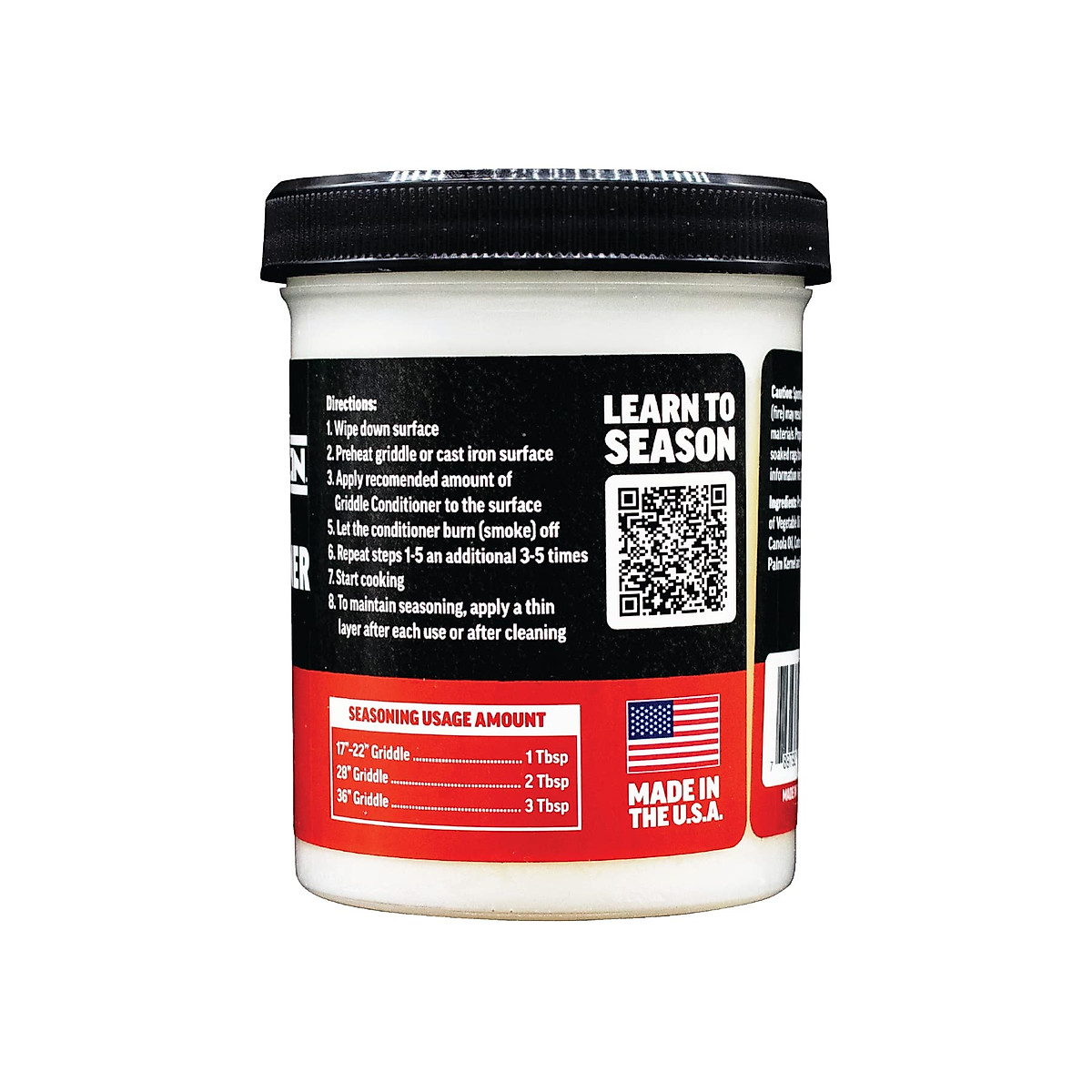 Char-Griller 8999 Flat Iron Griddle Conditioner Grill Accessory,Black