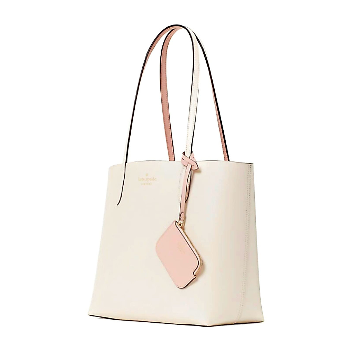 Kate Spade Ava Reversible Leather Tote (Parchment)