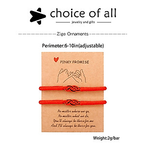 choice of all Matching Bracelets for Couples Pulseras Para Parejas Red String Protection Bracelets Promise Bracelets for Women Men Lovers Friends