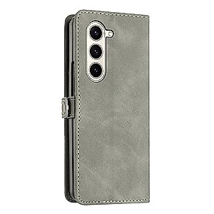 Phone Flip Case Wallet Case for Samsung Galaxy Z Fold 5 2023, Compatible with Samsung Galaxy Z Fold 5 Case [TPU Shockproof Interior Case]PU Leather Case with Magnetic Flip Cover phone protection ( Col