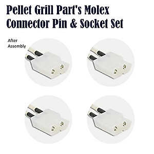 Molex Connector Pin & Socket Replacement Part for Traeger/Pit Boss/Camp Chef Wood Pellet BBQ Grill