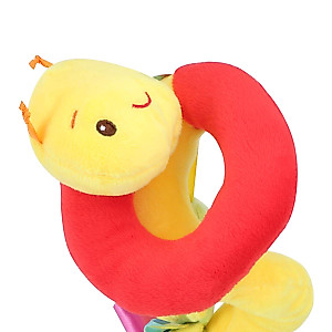 Uonlytech Baby Crib Hanging Rattles Toys, Car Seat Toy Hanging Rattles Spiral Stroller Crib Cot Toy Spiral Toy Pram Hanging for Babies Boys and Girls