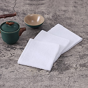 comgloe Kitchen Dish Cloth Pack of 8,100% Cotton 10x11 Inches Absorbent Reusable Dish Towels