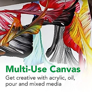 Daler-Rowney Simply White Canvas Panels Set, 8" x 10", 3-Pack