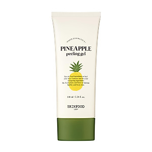 SKINFOOD Pineapple Peeling Gel 3.38 fl.oz. (100ml) - Pineapple & Aloe AHA Deep Facial Exfoliating Gel, Eliminates Sebum, Skin Clear and Blemish-Free - Dead Skin Remover for Face - Facial Peel