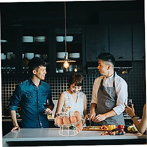 Egg Skelter Spiral Storage Rack Kitchen Spiraling Dispenser Holder for Countertop Egg Baskets