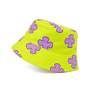 SpongeBob SquarePants Reversible Bucket Hat Kids | Girls Boys Yellow Spongebob and Patrick Coral Character Sun Hat