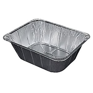 Durable Packaging Aluminum Steam Table Pans, Half-Size Extra Deep-195 Oz, 4.19" Deep, 10.31 X 12.69, 100/carton