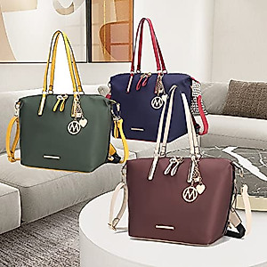 MKF Collection traveling Tote Bag, Shoulder Bag that Converts to Backpack