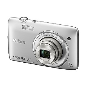 Nikon COOLPIX S3500 20.1 MP Digital Camera with 7x Zoom (Silver) (OLD MODEL)