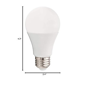 Maxxima Smart WiFi Light Bulb, LED Color Changing A19 Luvoni Bulb, Compatible with Alexa and Google Home Assistant, 800 Lumens, Bluetooth/WiFi Enabled, Controlled via App, 4-Pack