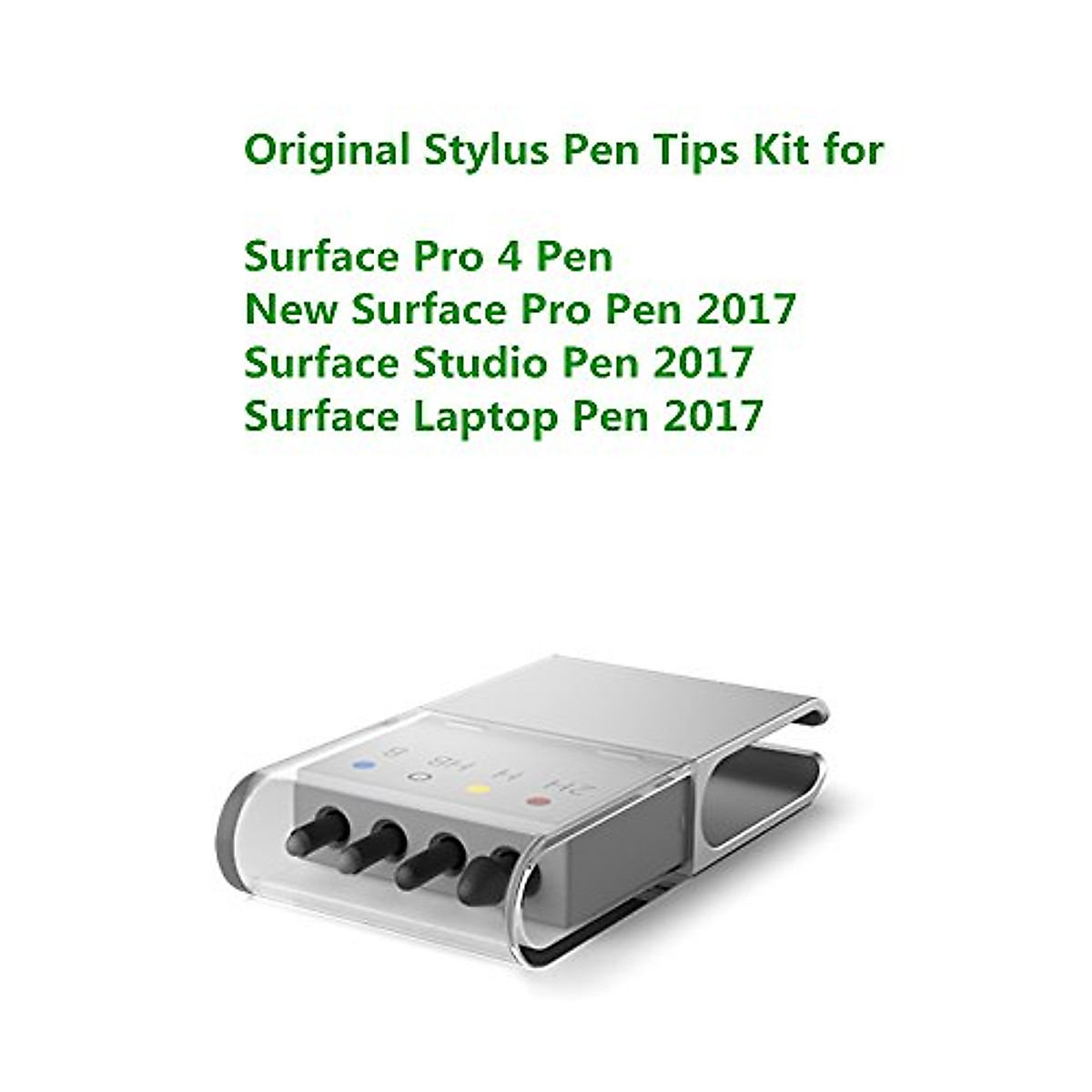 Zodiac Surface Stylus Pen Kit Refill 2H H HB B Tips Replacement for Microsoft Surface Pro 9 8 X 7 6 5 4 Series/Surface Book 1 2 3 / Surface Pro Go Studio Laptop Touch Stylus Pen