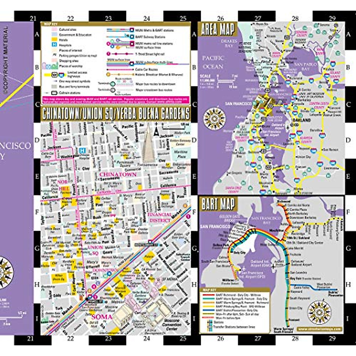 Streetwise San Francisco Map - Laminated City Center Street Map of San Francisco, California (Michelin Streetwise Maps)