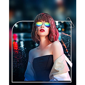 NLEYANB 10 Pieces Wholesale Classic Mirrored Flat Lens Aviator Party Sunglasses for Women Men UV400