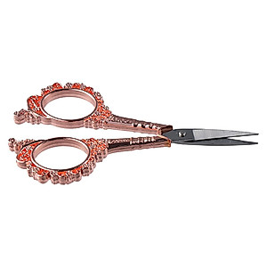 HomeSoGood Embroidery Scissors Sewing Scissor,4.5in Crochet Scissor,Rose Gold Craft Shears for Handcraft DIY Needlework Artwork