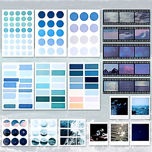 114 Pieces Scrapbooking Materials Scrapbook Supplies Pack for Art Journaling Bullet Junk Journal Planners Art DIY Paper Stickers Washi Tape Craft Kits Notebook Collage Album Aesthetic (Fresh Style)