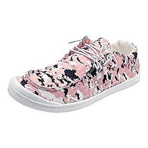 Women Shoes Casual Shoes Non Positioning Tie Dye Printing Sports Shoes Canvas Fashion Casual Shoes Women Shoes for Work Casual Heels Pink