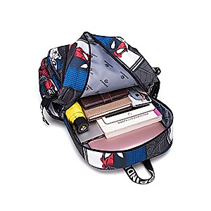 EFBJIXY Kids Backpack Shark Bookbags Boys Schoolbag With USB Lightweight Water Resistant (red)