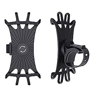 CONFIDENCE CRAFTSMAN Baby Stroller Accessories Mobile Phone Holder Rack Universal 360 Rotatable Baby Pram Cart Phone Holder for iPhone GPS Device (Color : Black)