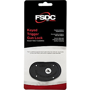 FSDC (Firearm Safety Devices – FSDC-TL3050RKD California DOJ-Approved Keyed Trigger Gun Lock with 2 Keys – Composite-Body Construction and Pick-Resistant Lock