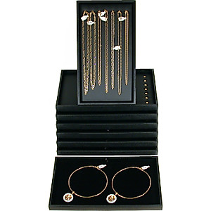 Jewelry Display Carrying Case Rolling With Trays New