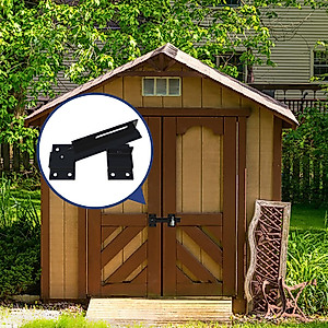 VANROUG Flip Gate Latch Lock with Padlock Hole, Aluminum Alloy Adjustable Door Latch Barn Door Lock Fence Door Lock Latch for Outdoor Gate, Barn Door, Shed, Garage, Yard (1)